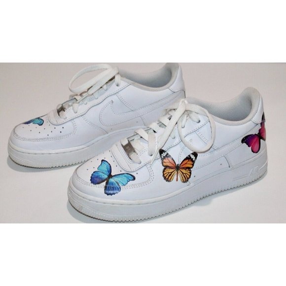 Nike | Shoes | Drip Creations Nike Air Force Multi Color Monarch ...